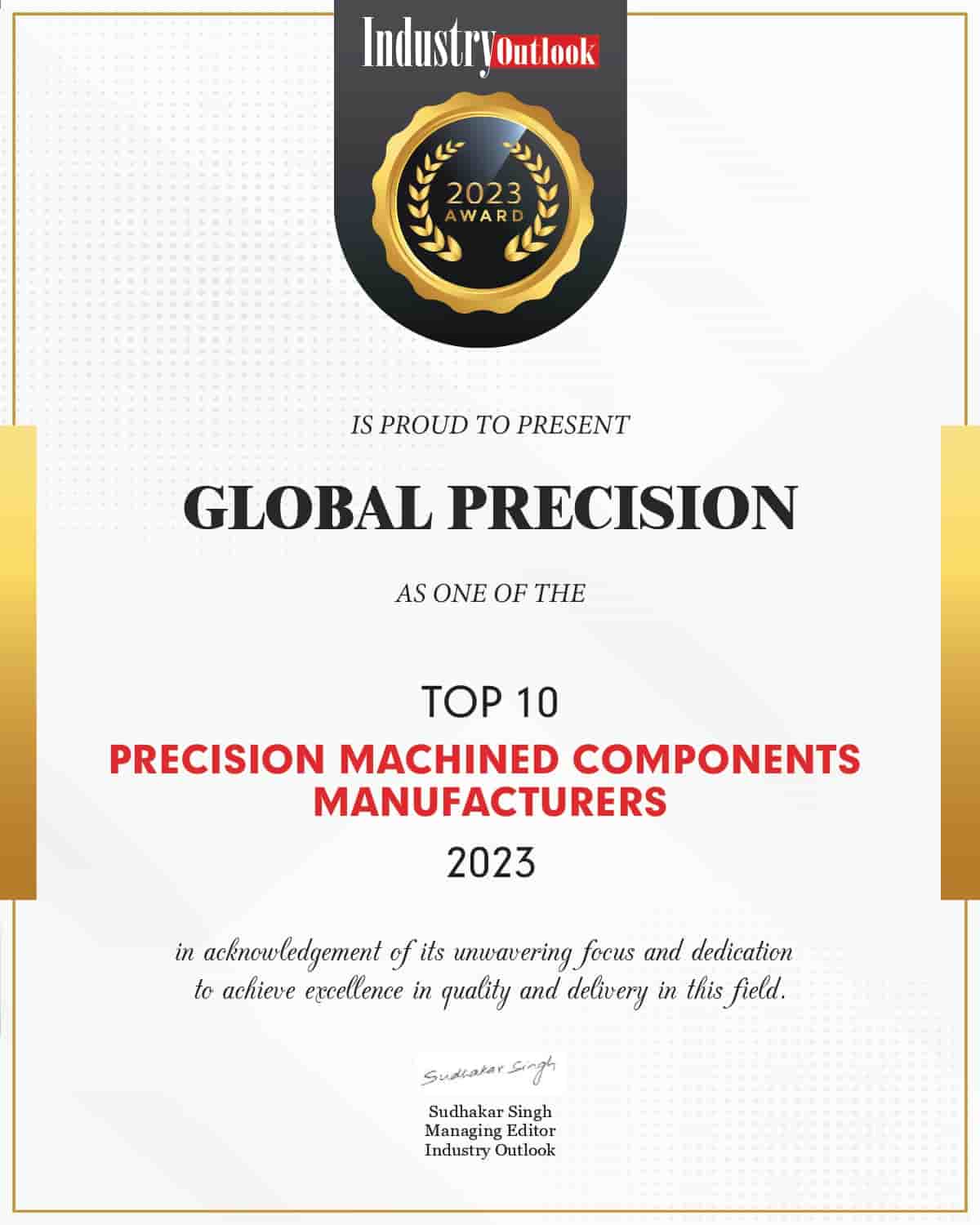 Component Manufacturing Company | Global Precision Pvt Ltd